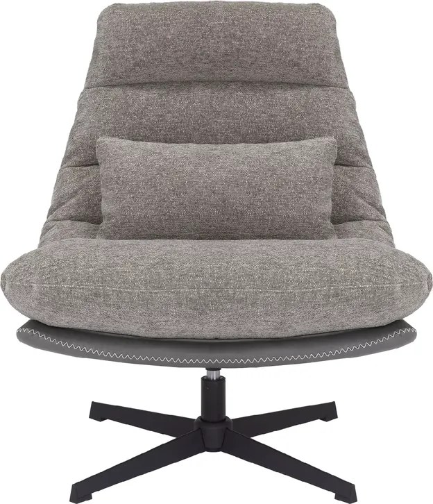 Relaxační otočné křeslo FELICIA RAVEN šedé