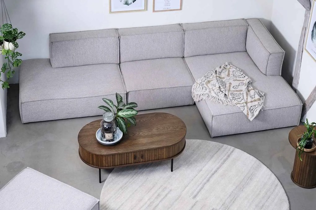 Designový konferenční stolek Vasiliy 120 cm kouřový dub