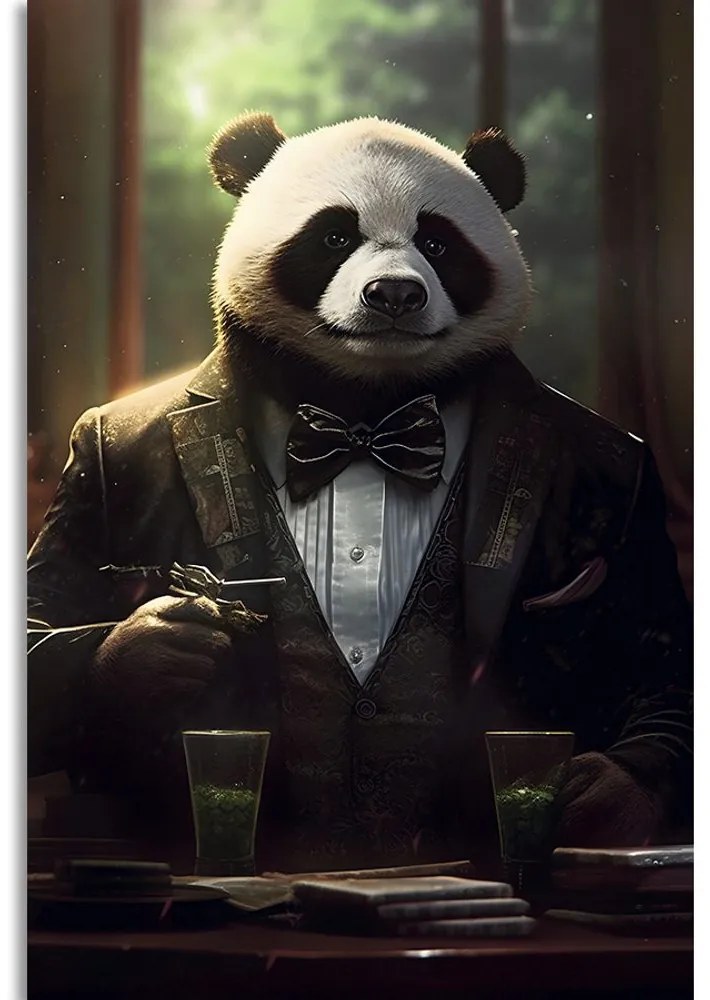 Obraz zvířecí gangster panda