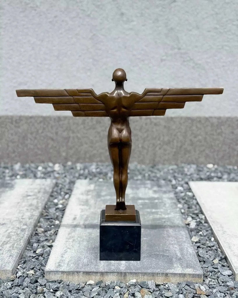 Bronzová socha - Ikarus Art Deco