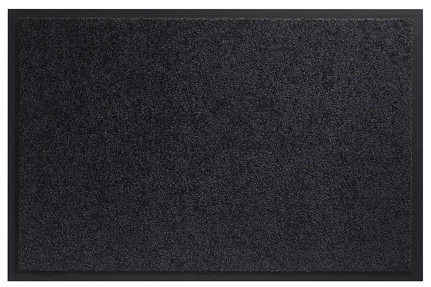 Černá vnitřní čistící pratelná vstupní rohož FLOMA Twister - 90 x 250 x 0,8 cm