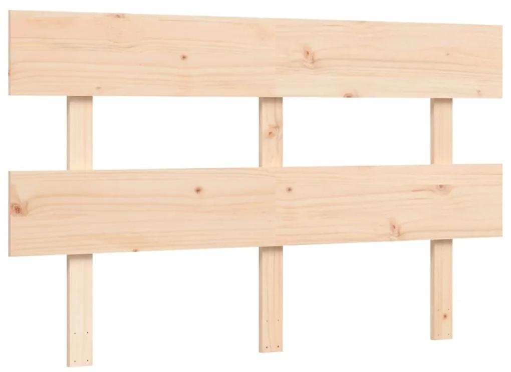 Rám postele s čelem 140 x 190 cm masivní dřevo,  3193251