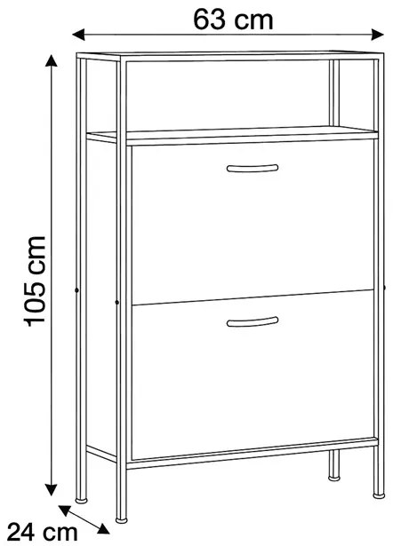 Botník hnědá, ABO-G1007 OAK