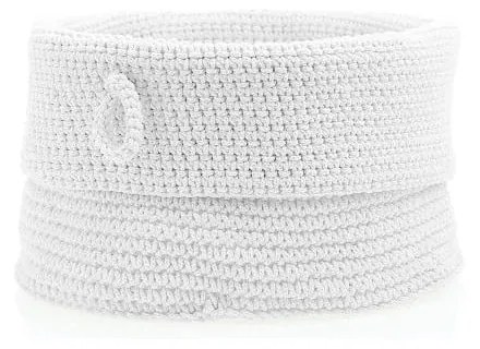 Bílý úložný košík Zone Confetti, ⌀ 19 cm