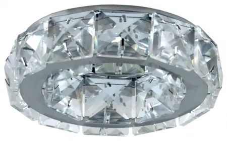 Emithor 71055 CRYSTALS DOWNLIGHT zápustné svítidlo GU10/50W,chrom/čirý křišťál Bodová svítidla do sádrokartonu a zápustná svítidla