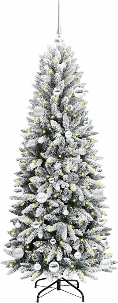 Umělý vánoční stromeček Bílá 150 cm PVC, plast, ocel a PE 3396038