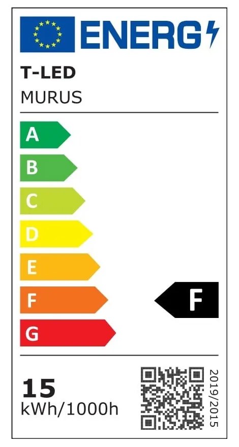 T-LED LED fasádní svítidlo MURUS-B černé Denní bílá