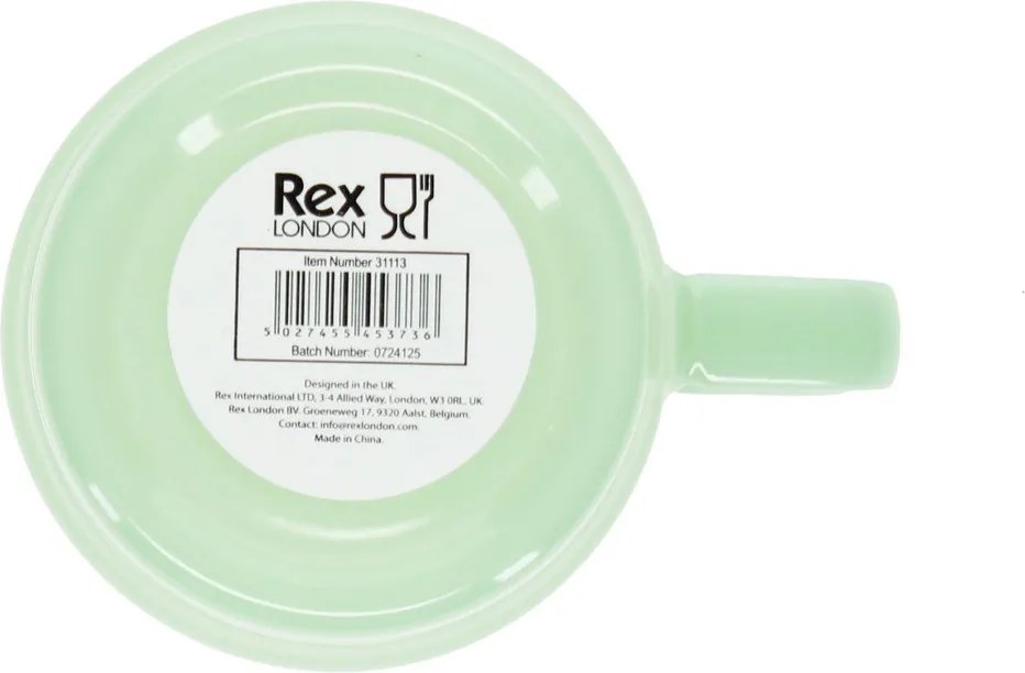 Skleněný hrnek v mentolové barvě 280 ml – Rex London