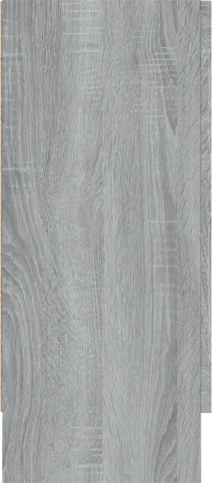 vidaXL Prosklená skříň 120 x 30,5 x 70 cm dřevotříska [815628] Barva: Bílá