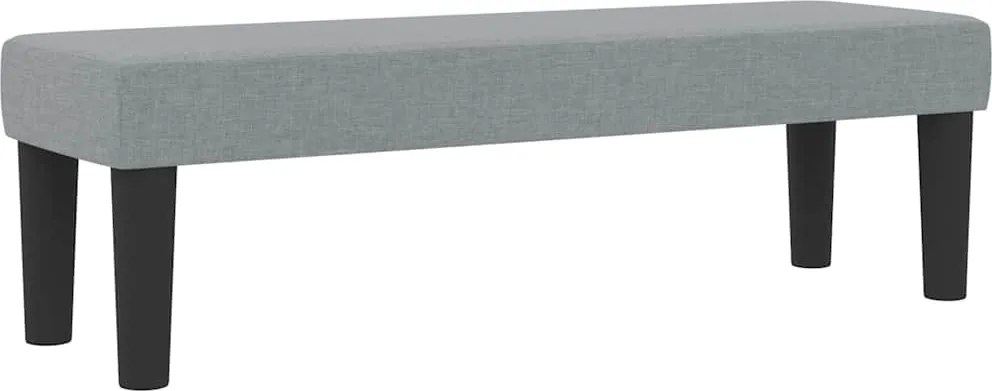 Postel s boxspringem s čelo Světle šedá 180 x 200 cm textil 3344086