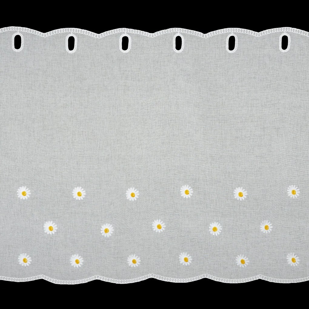 KRÁTKÁ ZÁCLONA NA POUTKÁCH BELLIS 150X70 CM KVĚTY