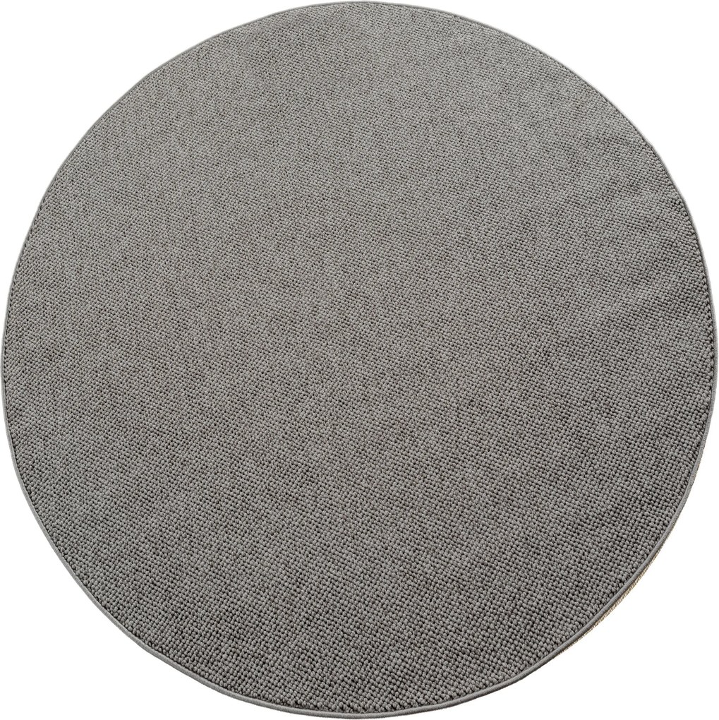 Ayyildiz, Kusový koberec Helix 2200 silver kruh, 80x80, šedá, chodba / předsíň