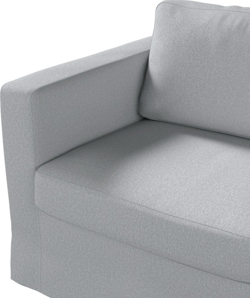 Potah na pohovku IKEA Karlstad 2-místná , nerozkládací, dlouhý barva šedá látka pletený vzor