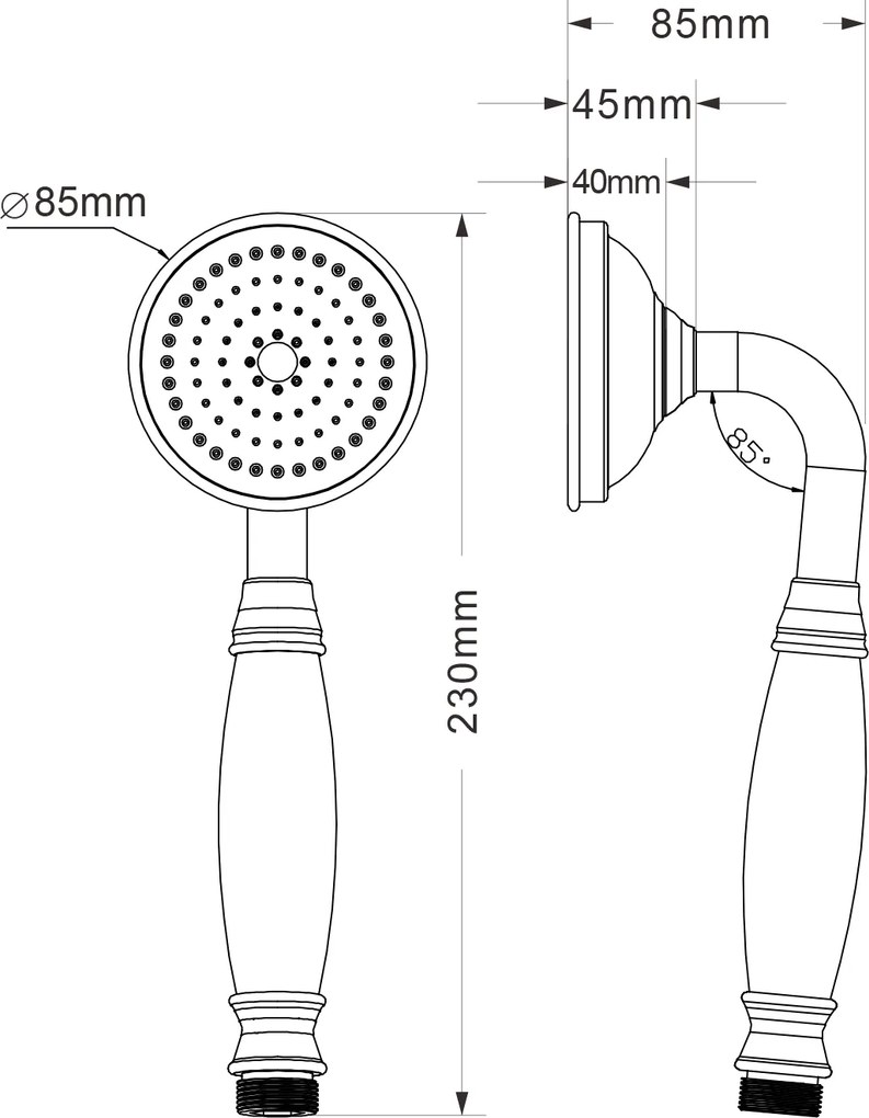 Sapho Dreamart DOC148 ruční sprcha chrom