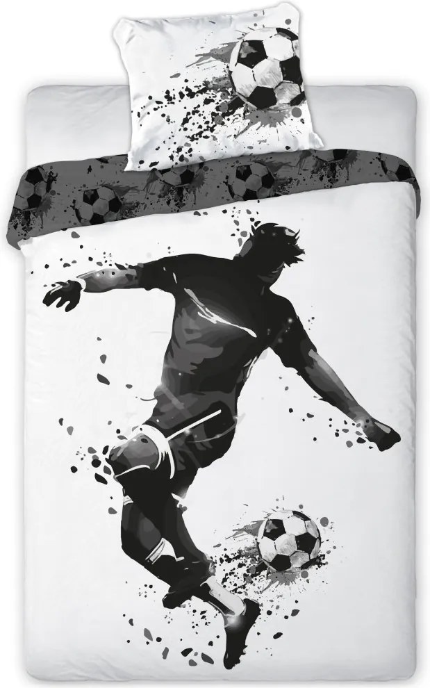Bavlněné ložní povlečení Fotbalista - 100% bavlna - 140 x 200 cm + 70 x 90 cm