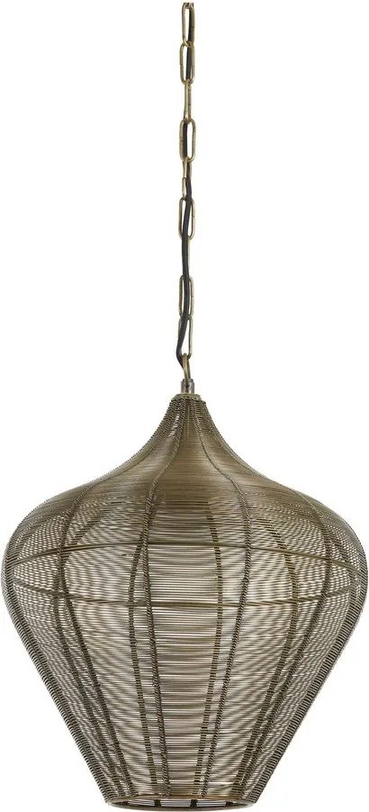 Kovové závěsné svítidlo v bronzové barvě ø 36 cm Alvaro – Light & Living
