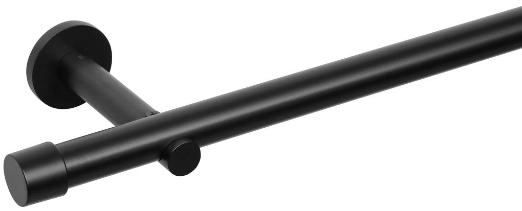 Dekodum Garnýž jednořadá LOFT 25 mm černá matná 360 cm