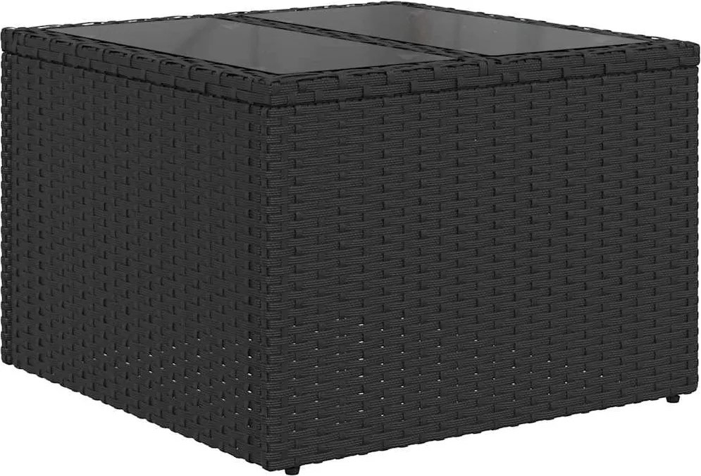 Sada zahradních pohovek 8 ks 7-Počet míst Černá 3354282