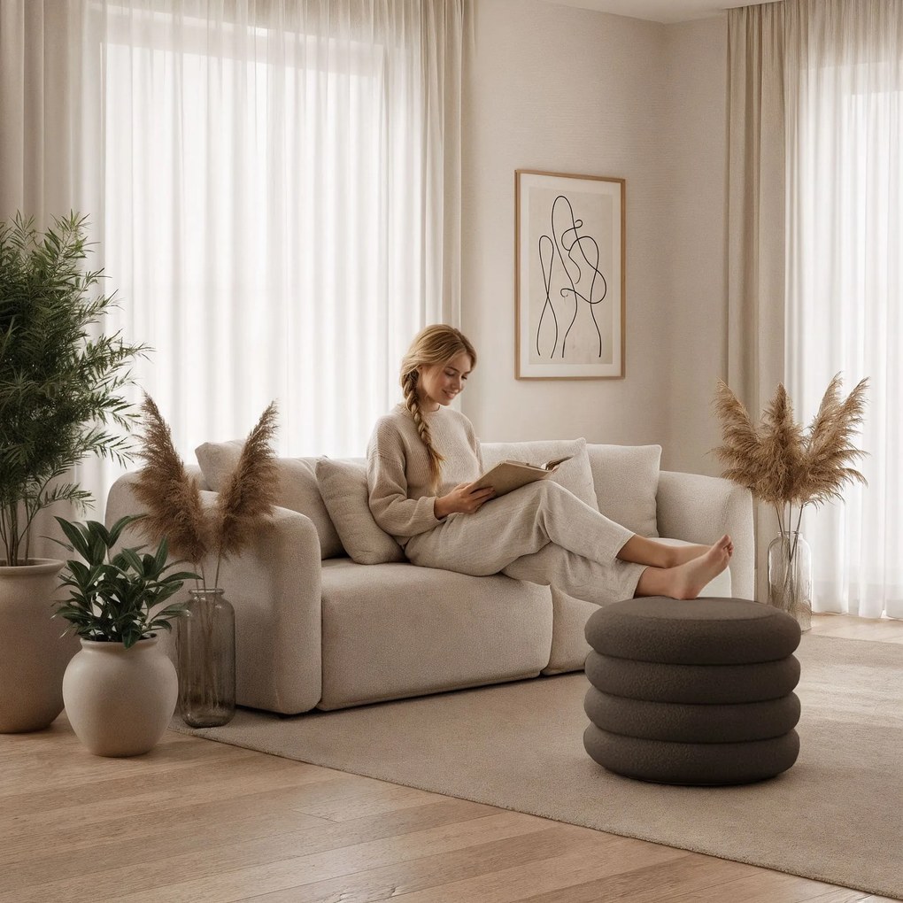 Taburet Mollis hnědý