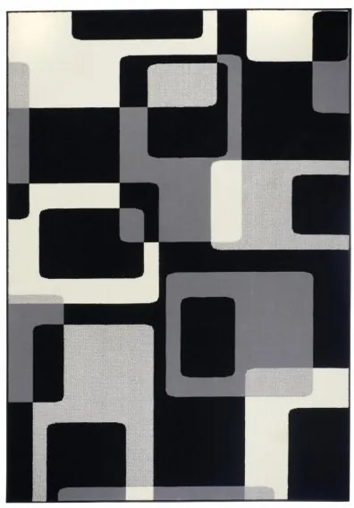 Moderní kusový koberec Hamla 101601 černý Typ: 200x290 cm