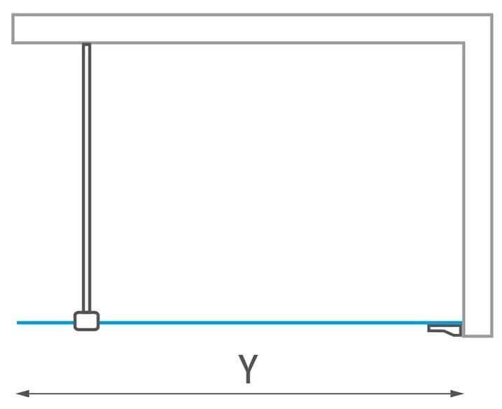 Roth Bezrámová sprchová zástěna MI TWE - bez vaničky Varianta: šířka: 140 cm - (MI TWE 140200 NPE), Barva profilů a typ výplně: profily: černá (elox), výplň: transparent