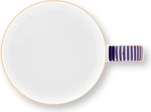 Pip Studio Dot Delight Navy-Gold sada 2ks hrnků 380ml, modro-zlatá (Sada 2 ks hrnků 380 ml z tenkostěnného porcelánu)
