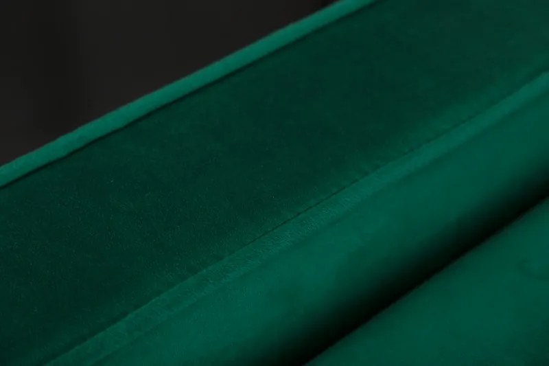 Smaragdová sametová lenoška Diva 195 cm