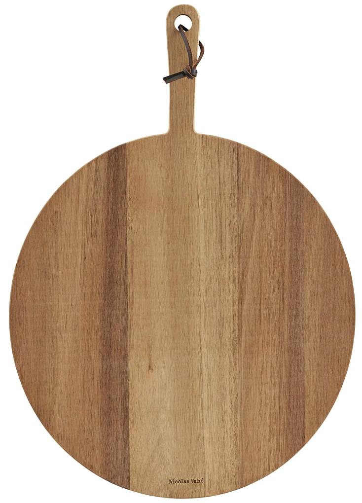Nicolas Vahé Dřevěné prkénko na pizzu Acacia 35 cm, přírodní barva, dřevo