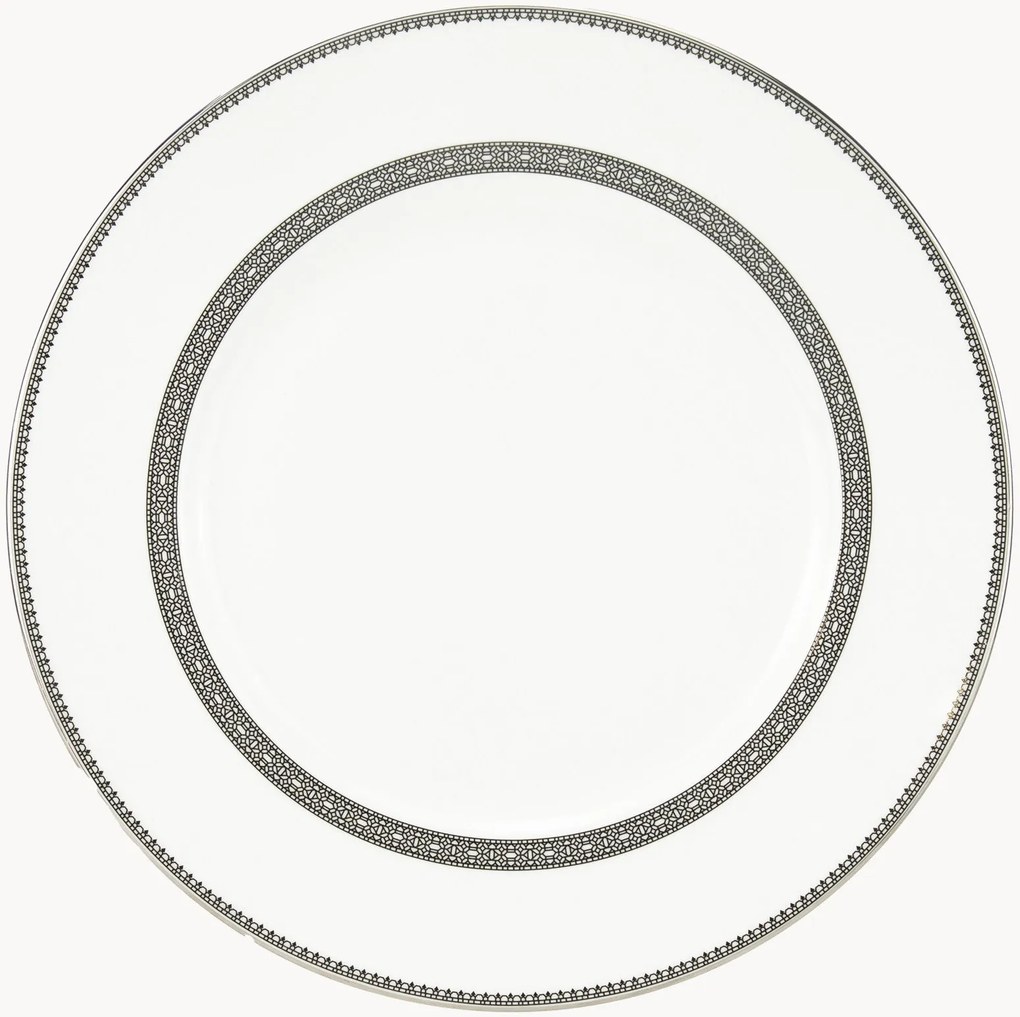 Mělký talíř z kostního porcelánu Fine New Bone China Vera Wang Lace