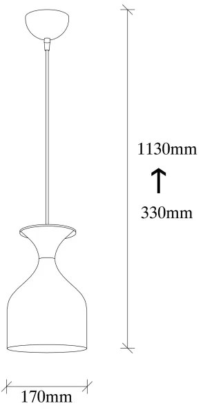 Lustr na lanku SIVANI 1xE27/40W/230V bílá/měděná