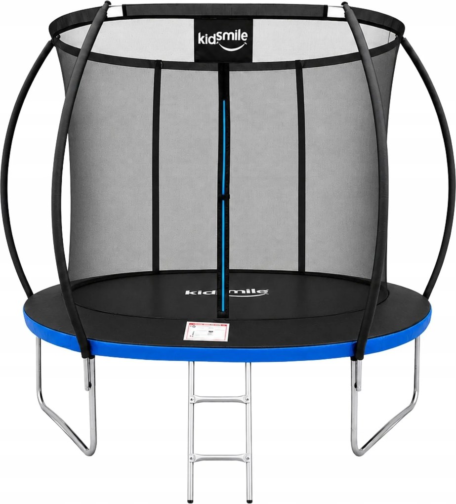 TRENDIE Trampolína s vnitřní sítí 312 cm modrá + žebřík