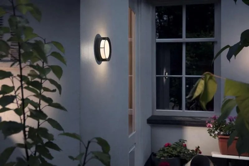 PH 17390/30/P0 LED Venkovní nástěnné svítidlo Actea 17390/30/P0 černé 2700K - PHILIPS (915005554301)