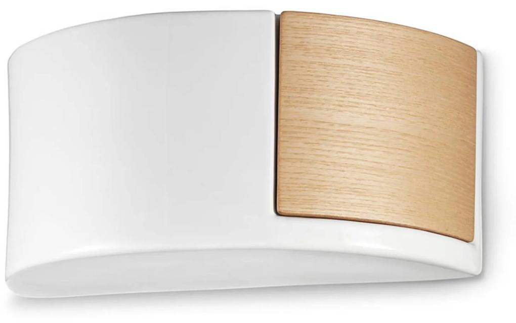 Nordické keramické nástěnné světlo C1795/27 bílé