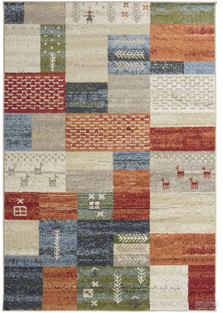 Oriental Weavers International Kusový koberec SHERPA 70/DW6X, Vícebarevné