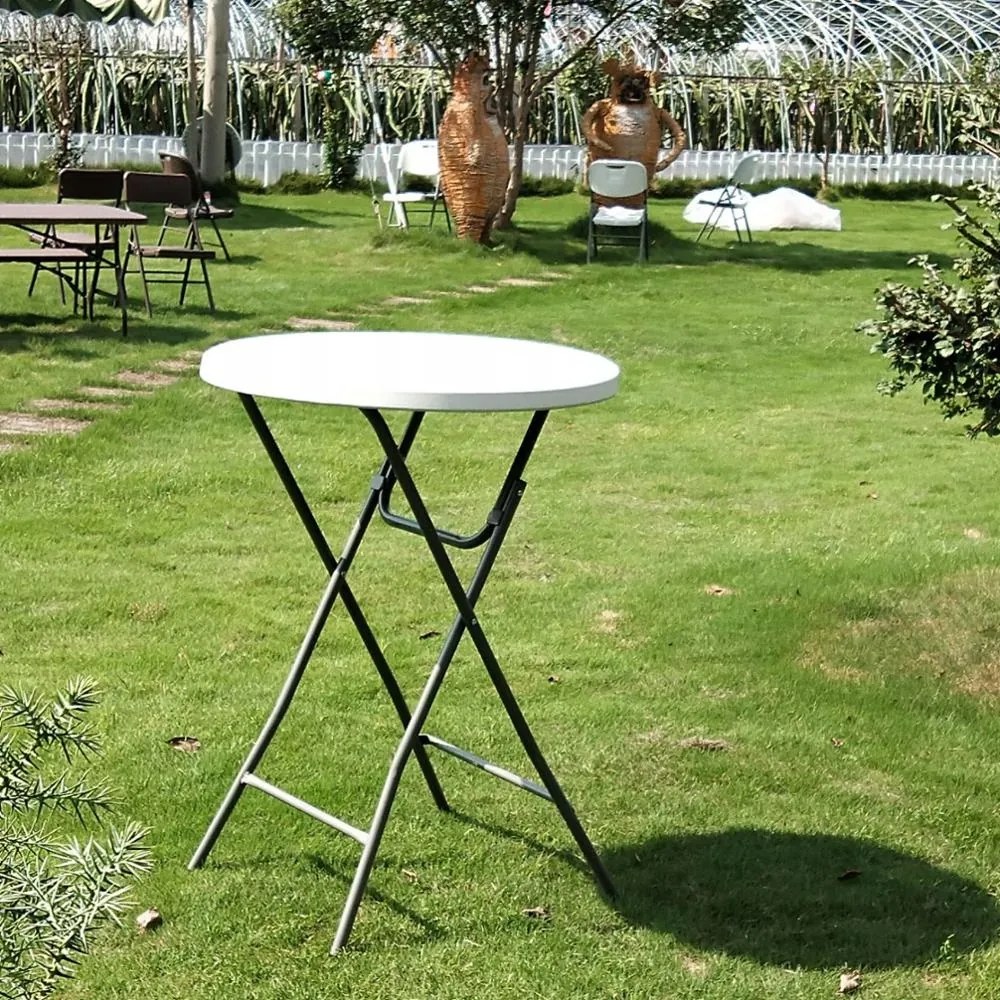 Bestent Cateringový stůl 80cm Bílý