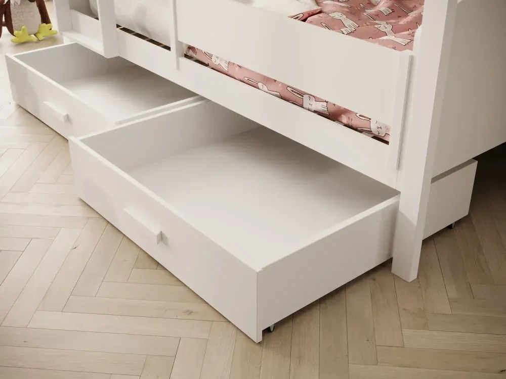 Dětská patrová postel Jori s bariérkou 200x90