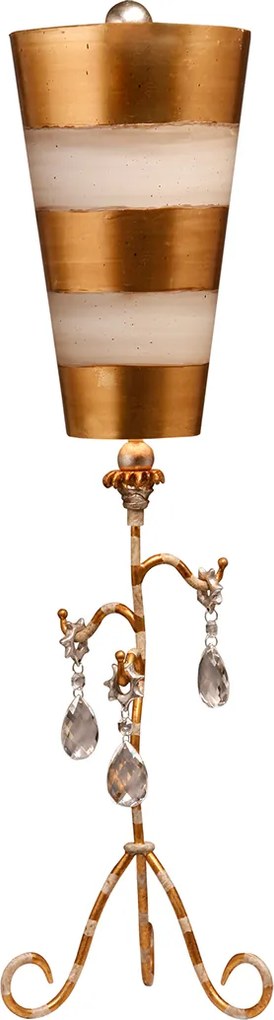 Tivoli 1 žárovka Stolní lampa - Gold & Cream Patina