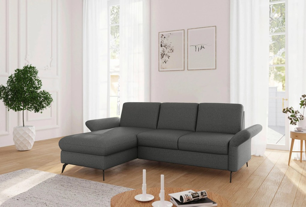 XXXLutz ROHOVÁ SEDAČKA, textil, tmavě šedá Sit & More - Sedací soupravy - 00014401614F
