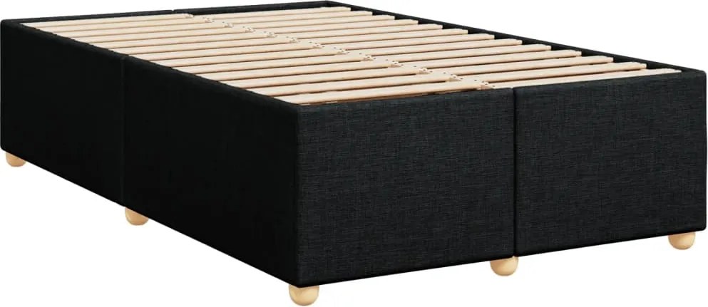 Box spring postel s matrací černá 120x190 cm textil 3286614