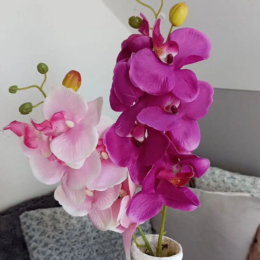 GFT Umělé květiny orchidej - tmavě růžová - AKCE!