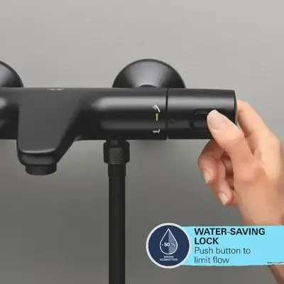 Grohe Precision Trend - Termostatická vanová baterie matná černá
