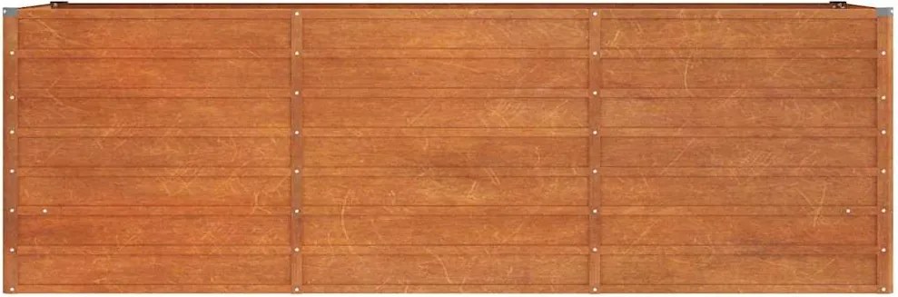 Zahradní vyvýšený záhon rezavý 240 x 80 x 77 cm cortenová ocel 151961