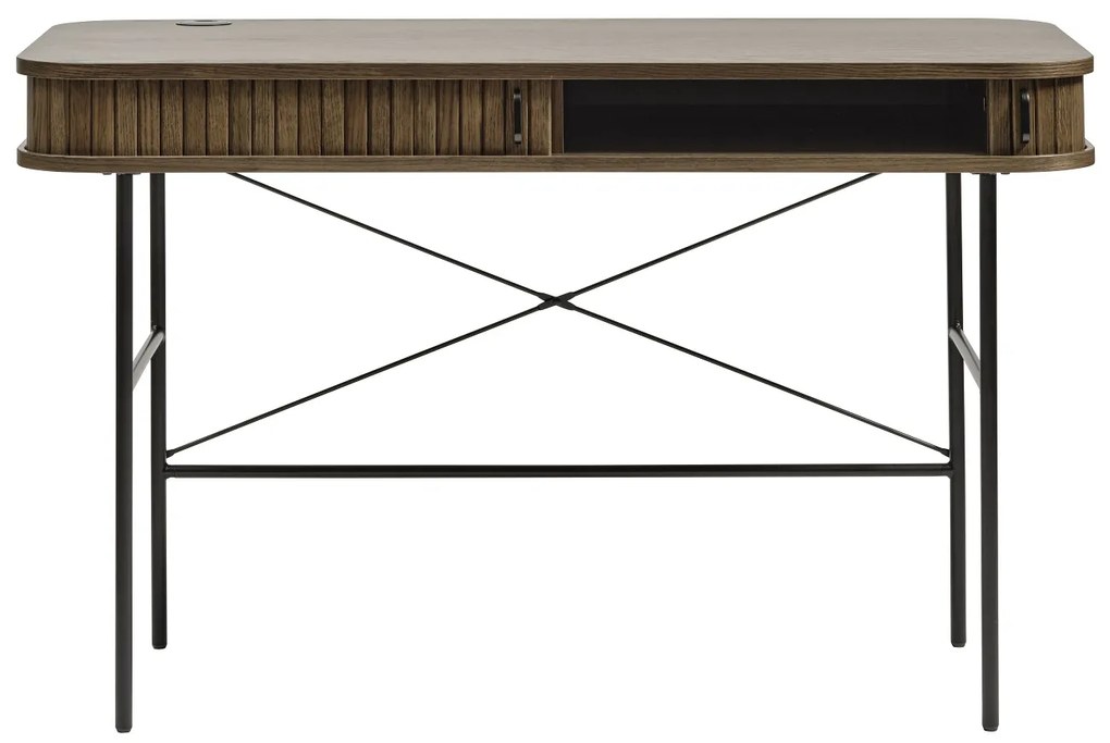 Designový psací stůl Vasiliy 120 cm kouřový dub