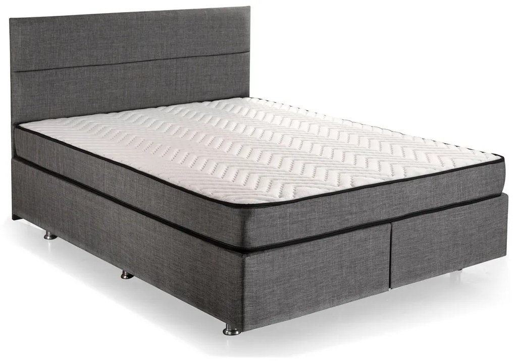 Designová postel Eliava 160 x 200 cm šedá
