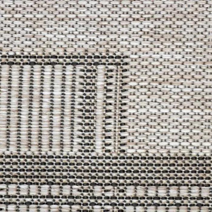 Vopi | Kusový koberec Flat 20632 silver/black - 160 x 230 cm