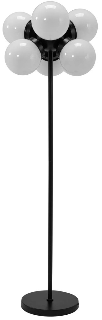 Toolight - Podlahová lampa 6xE27 APP905-6F, černá-bílá, OSW-03204