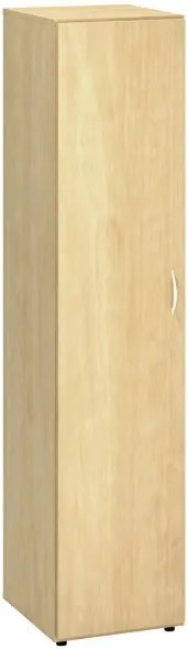 Interier Říčany Úzká kancelářská skříň CLASSIC - dveře levé, 400 x 470 x 1780 mm, divoká hruška