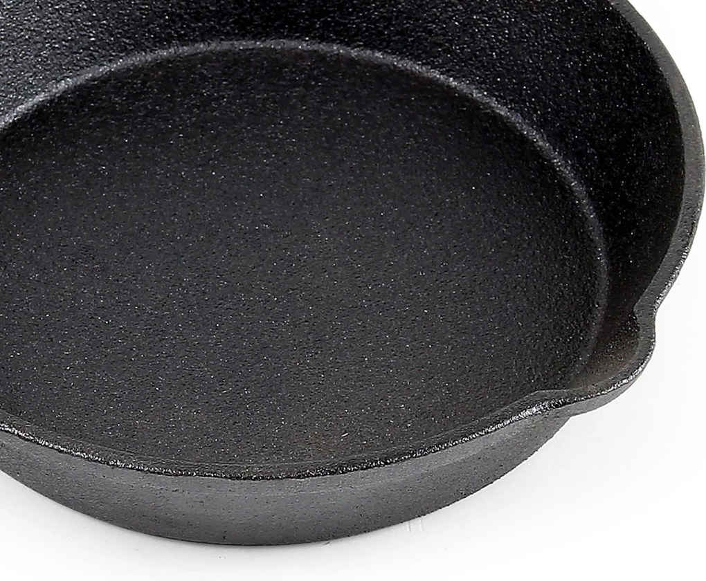 Litinová pánev Wiltec – 16 cm, černá (62963)