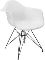 Designová židle DAR, bílá (RAL 9005)