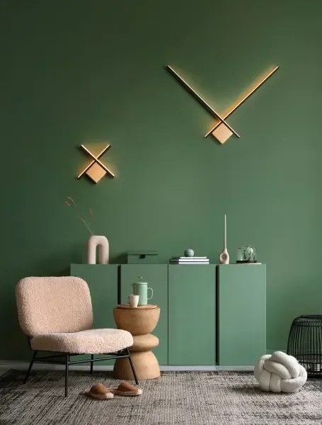 Designové nástěnné svítidlo Cross 30 zlatá